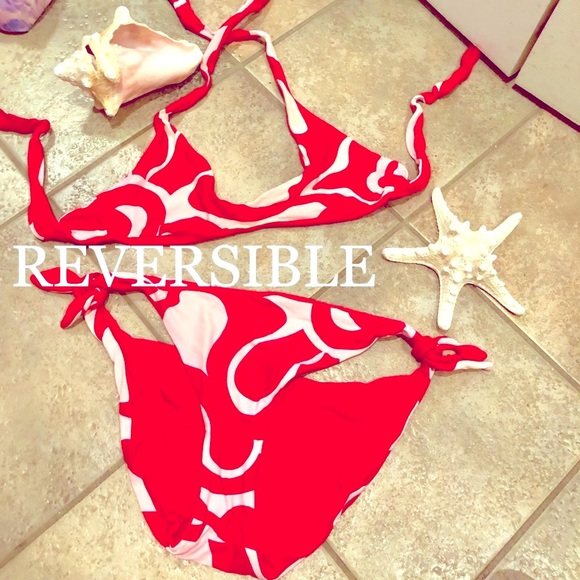 Swim | Womens Two Piece Bikini Coral String Bikini Swim Bathing Suit ...